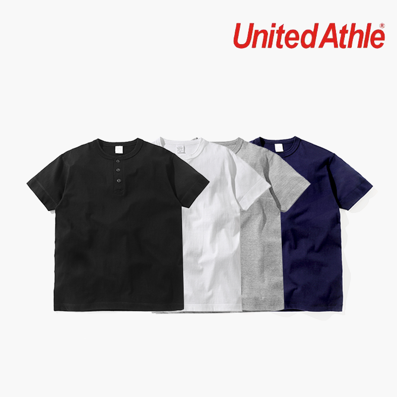 日本United Athle 5.6oz 亨利領TEE - UNO STORE